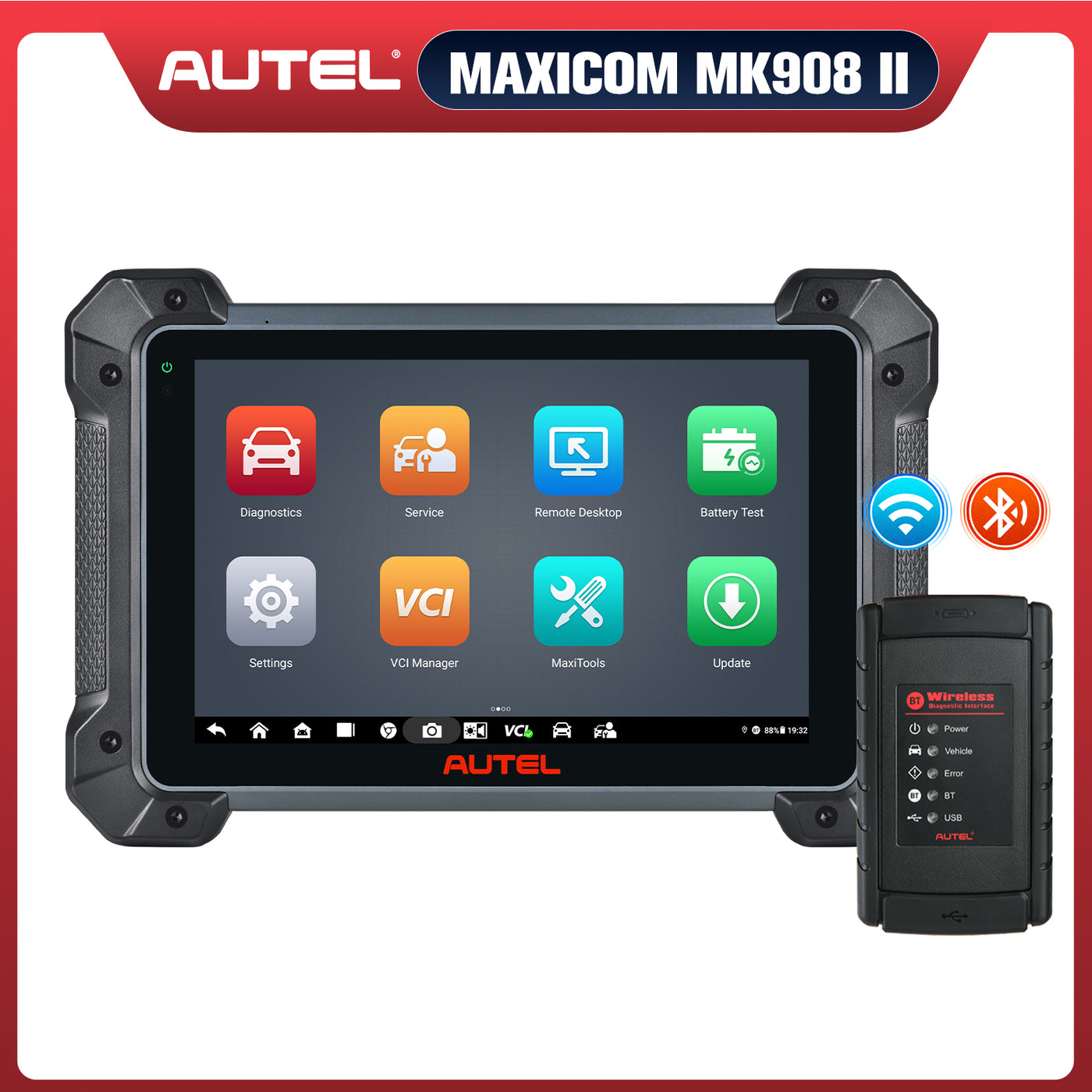 Autel MaxiCOM MK908 II Scanner OE-Level Advanced OBD-II Diagnostic Tools — OBDPRICE